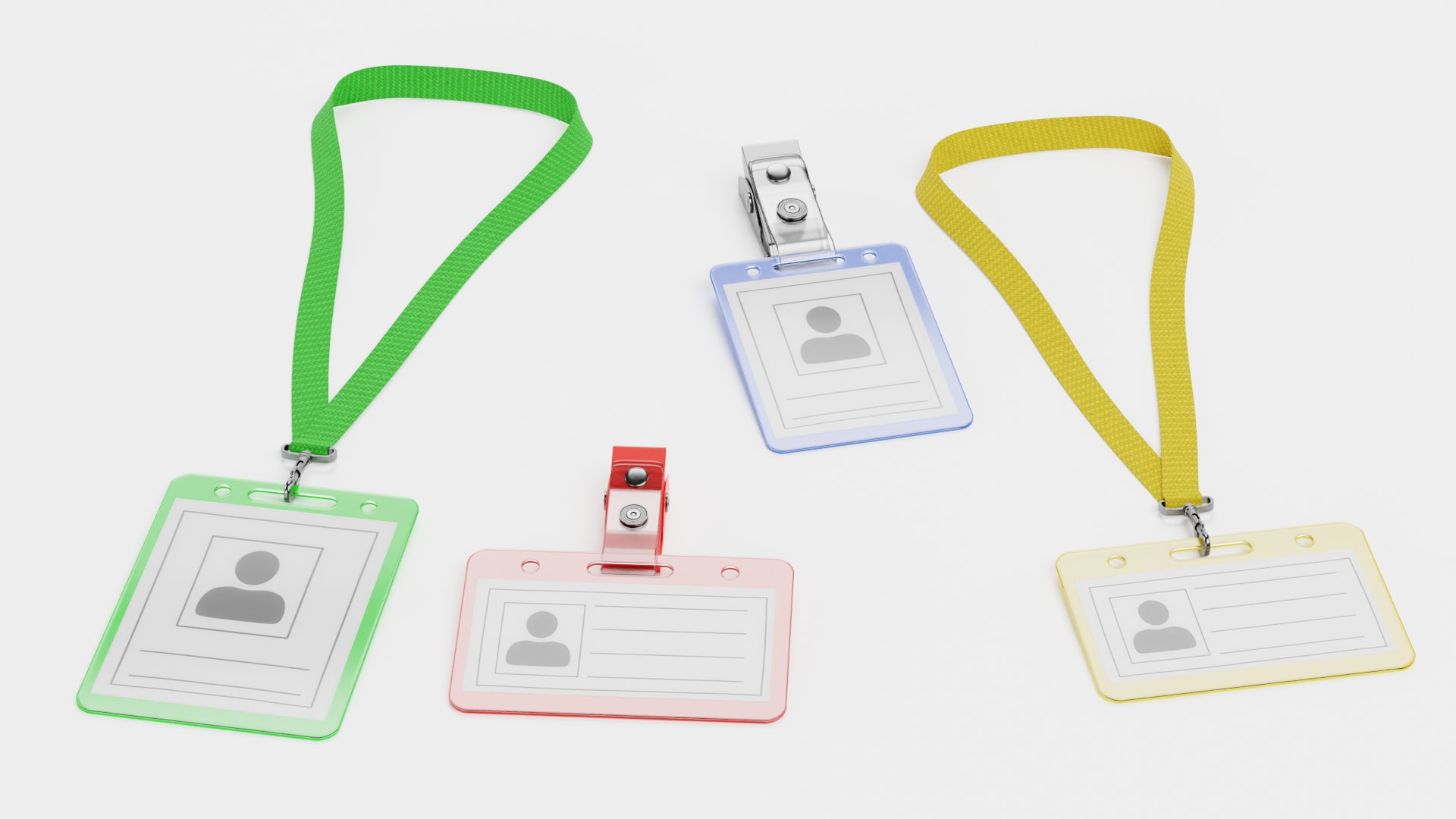 3D Name Badges Set 2 - TurboSquid 1718479