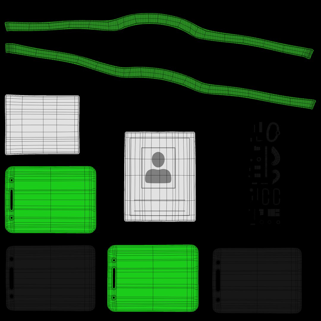 3D Name Badges Set 2 - TurboSquid 1718479