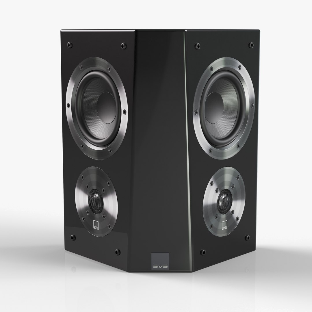 3D SVS Ultra Tower Surround System Piano Black model - TurboSquid 2128652