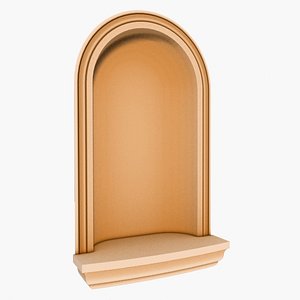 3d interior walls niche model
