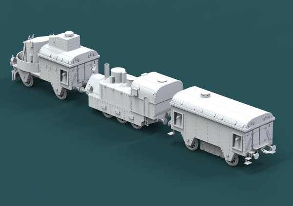 3D model armored train - TurboSquid 1547304