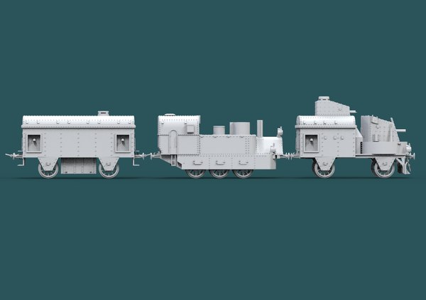 3D model armored train - TurboSquid 1547304