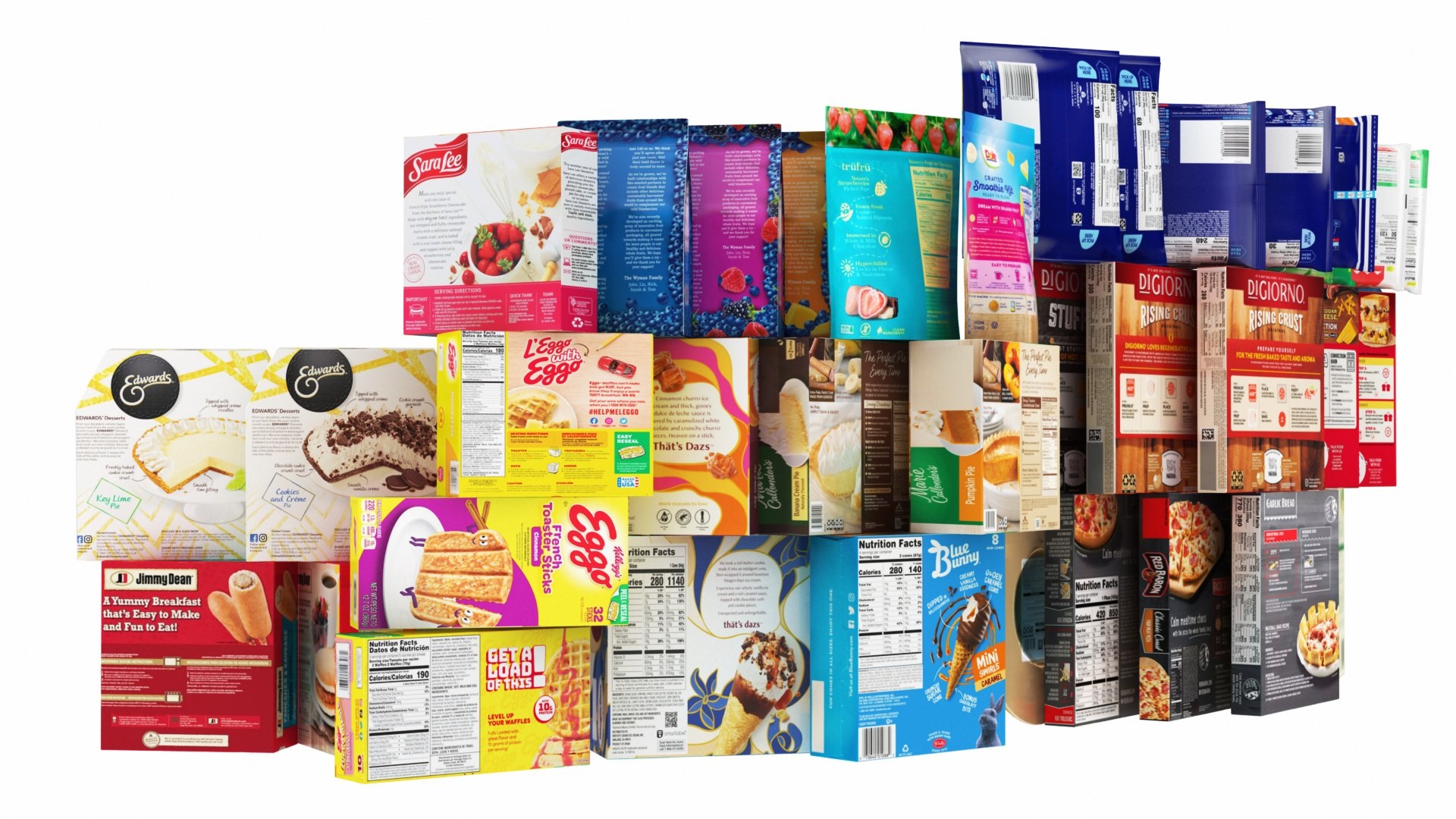 Frozen Foods 70 In 1 3D Model - TurboSquid 2310553