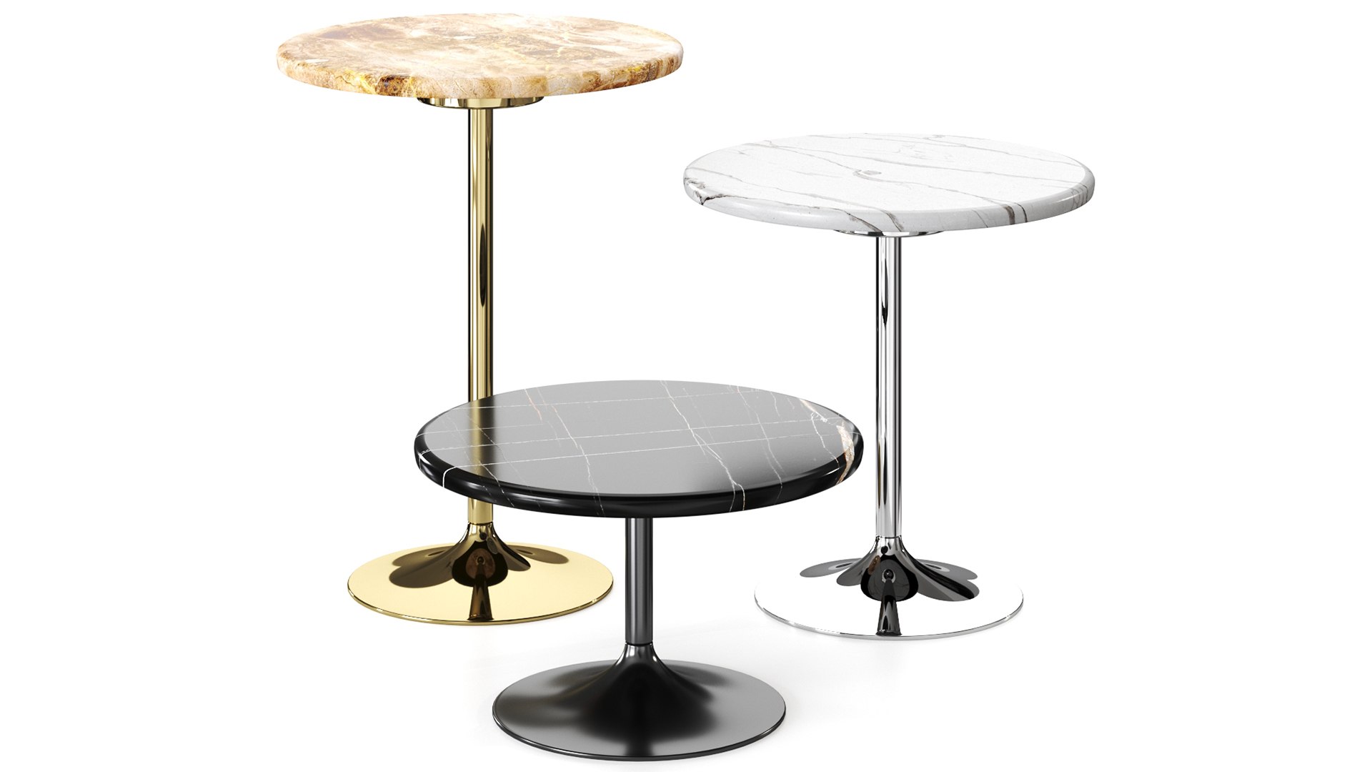 3D Model Full Moon By Edra Coffe Side Table - TurboSquid 1878993