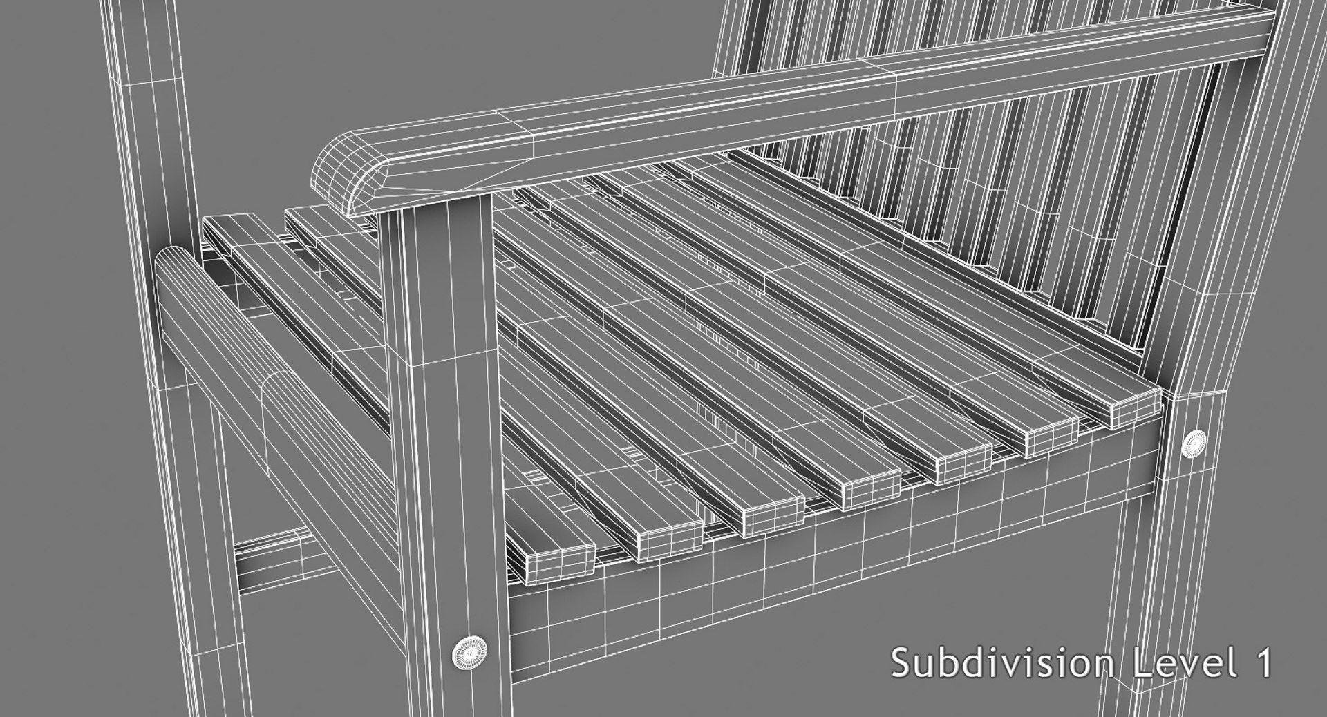 Bench table model - TurboSquid 1171767