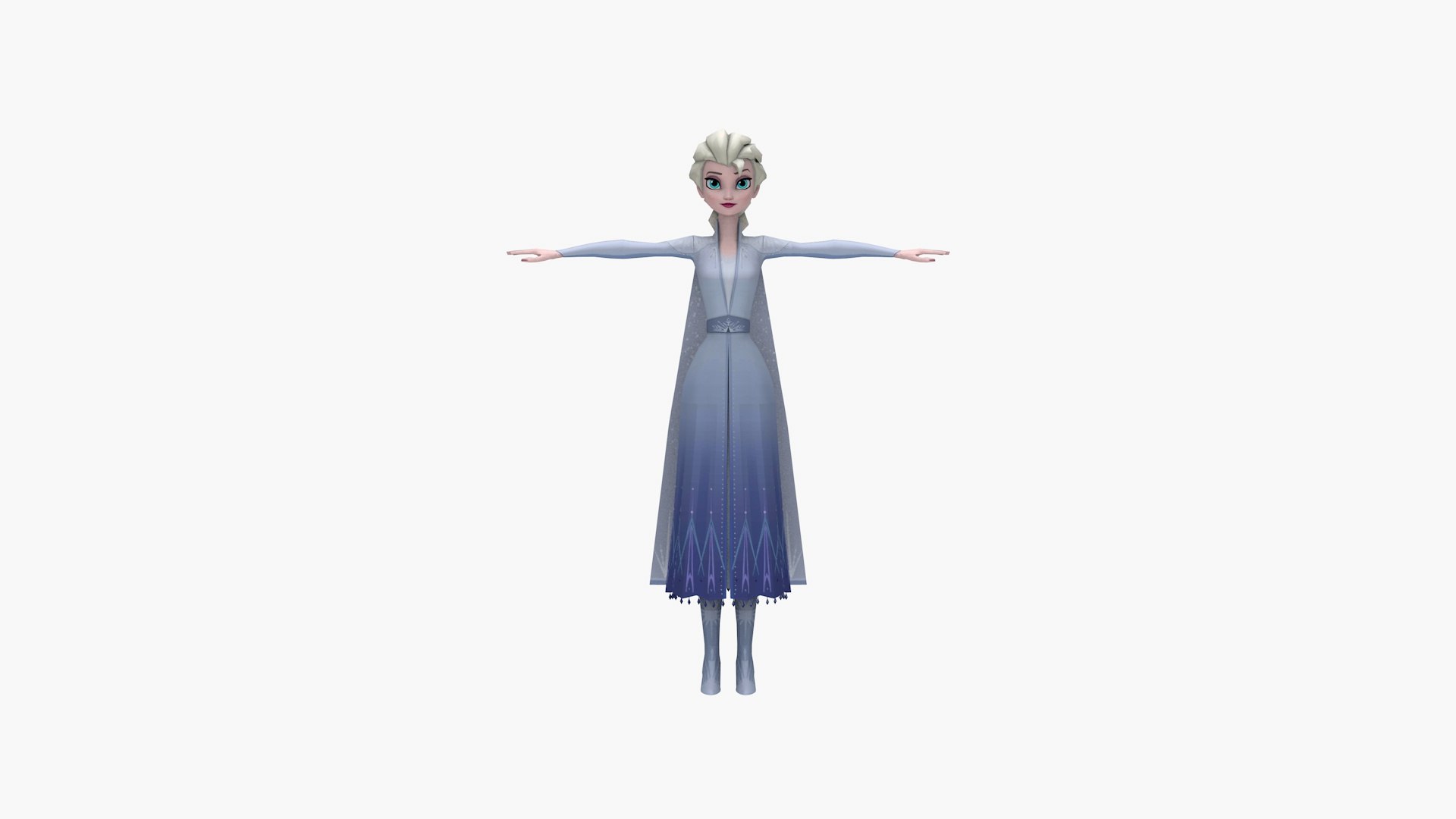 3D Elsa Princess Model - TurboSquid 2386076