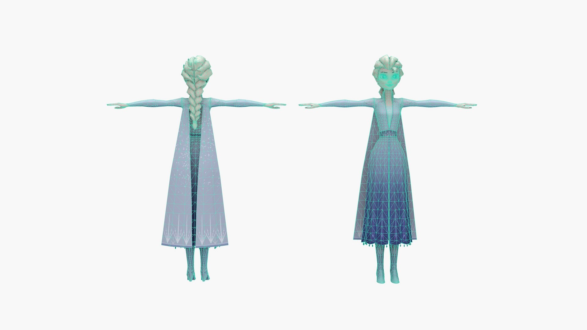 3D Elsa Princess Model - TurboSquid 2386076