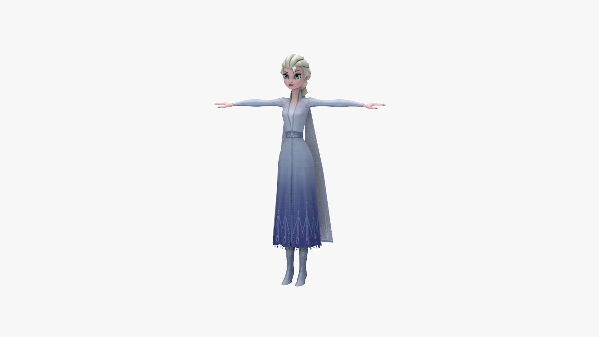 3D Elsa Princess Model - TurboSquid 2386076