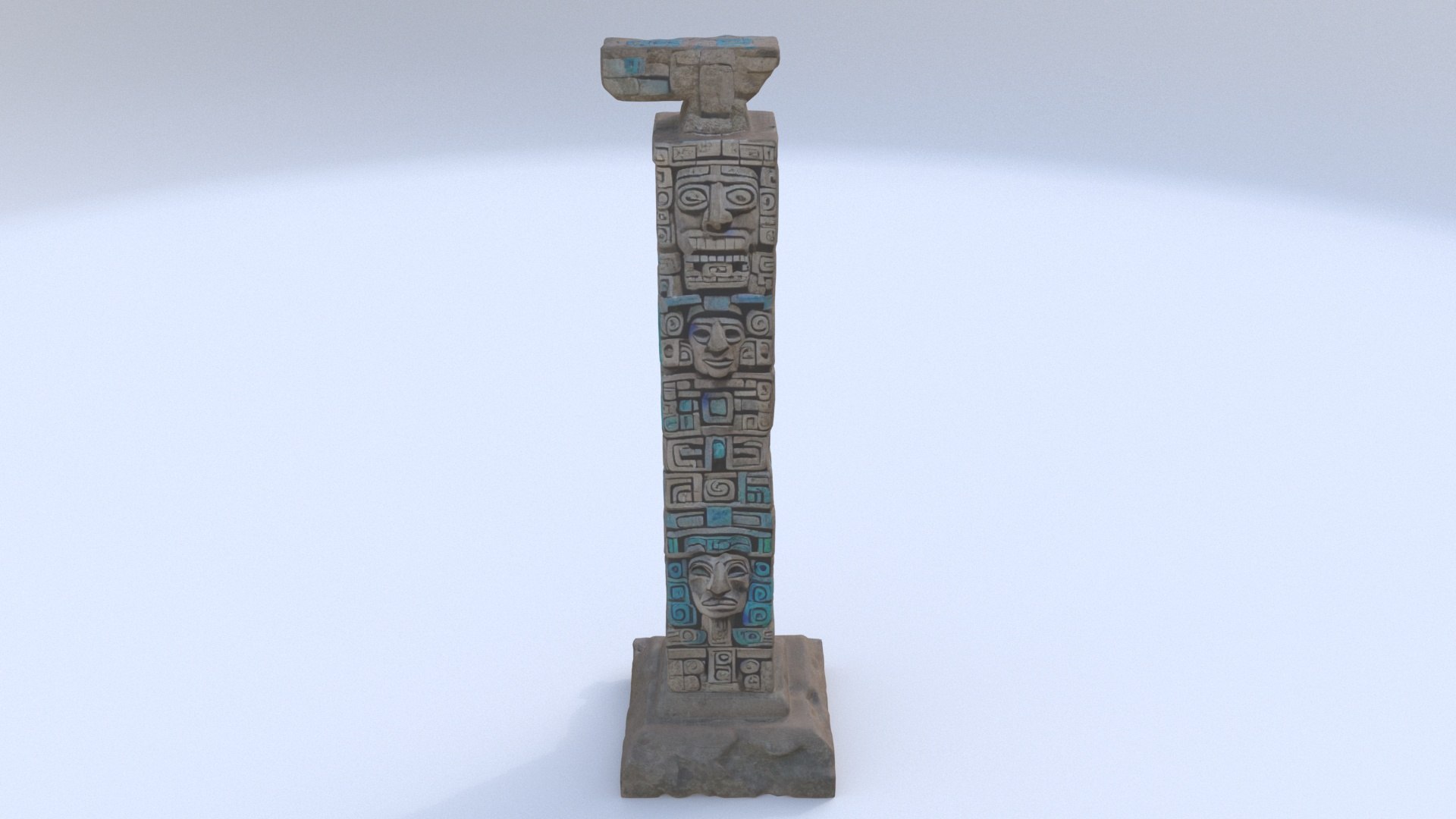 3D Mayan Aztec Totem9 - TurboSquid 2328134