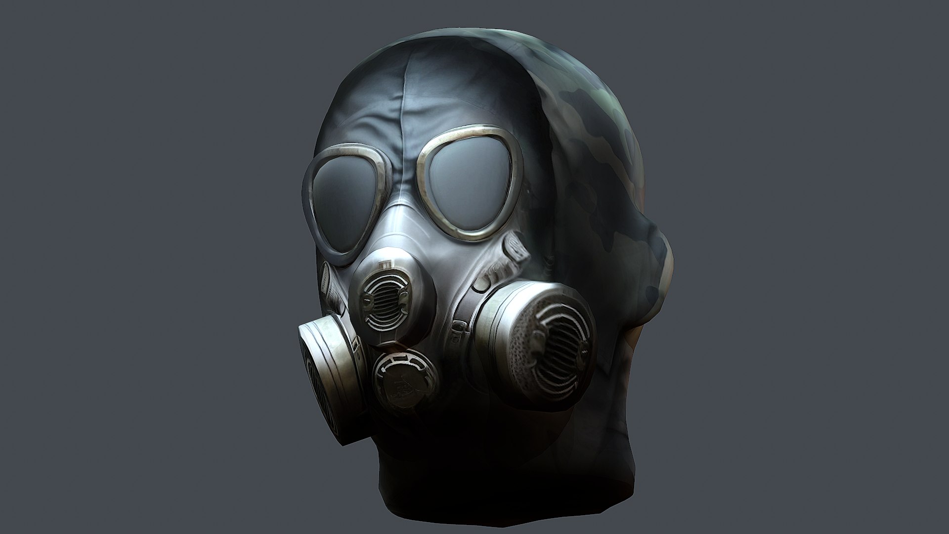 3D Gas Mask Protection Plastic Black Model - TurboSquid 2026334