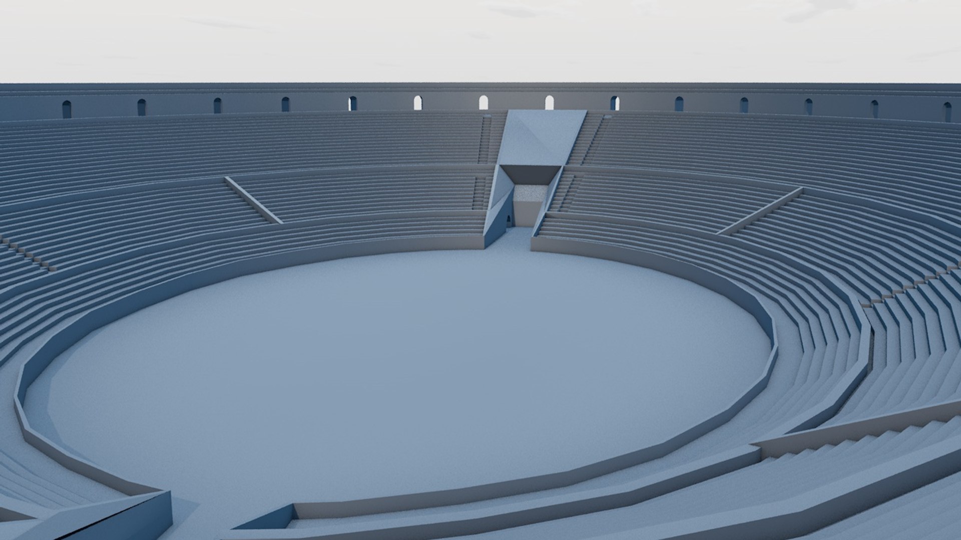 3D Amphitheater Pompeii Model - TurboSquid 1316772