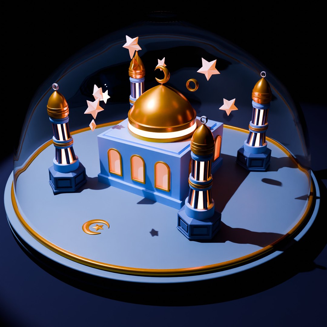 Stylized Ramadhan Icon Model - TurboSquid 2200500