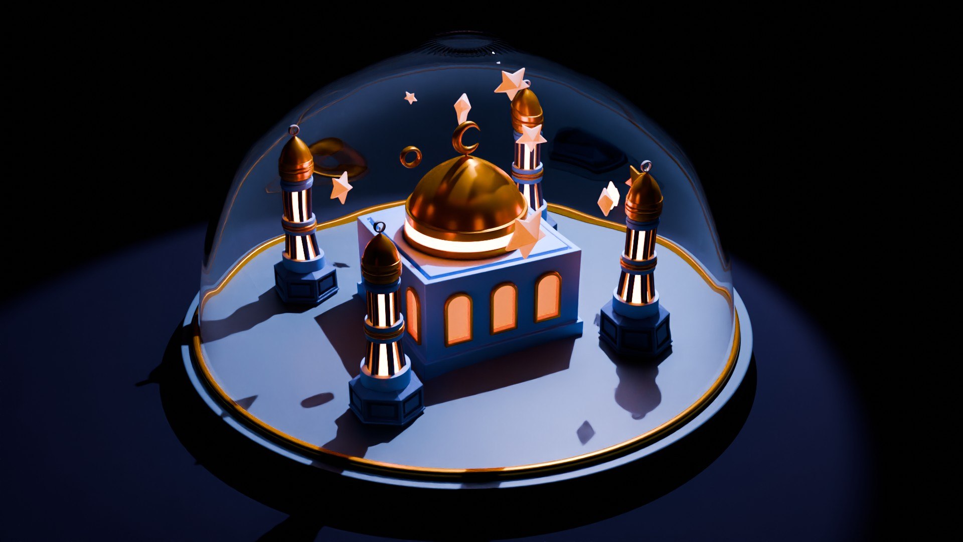 Stylized Ramadhan Icon Model - TurboSquid 2200500
