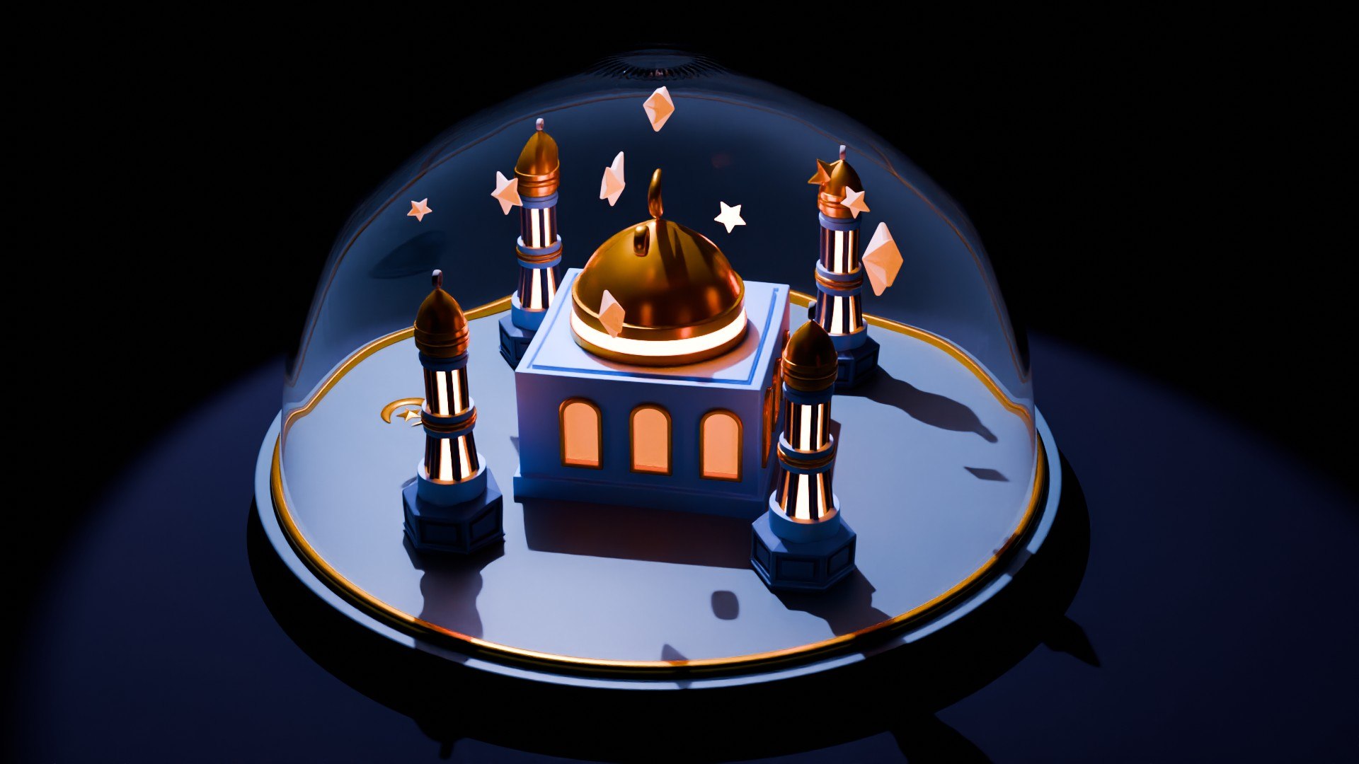 Stylized Ramadhan Icon Model - TurboSquid 2200500