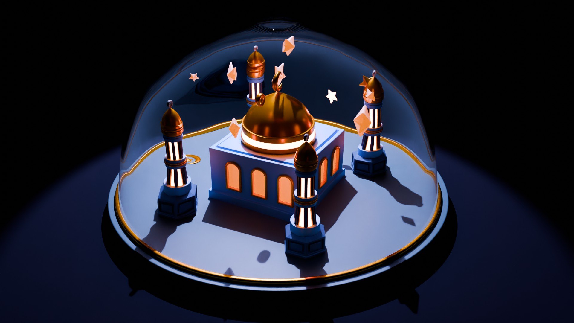 Stylized Ramadhan Icon Model - TurboSquid 2200500