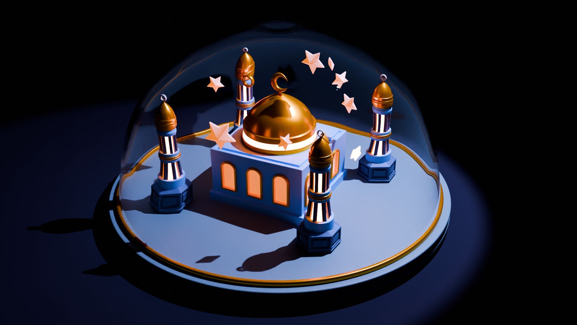 Stylized Ramadhan Icon Model - TurboSquid 2200500