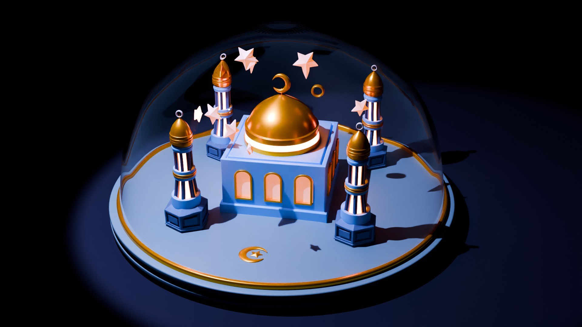 Stylized Ramadhan Icon Model - TurboSquid 2200500