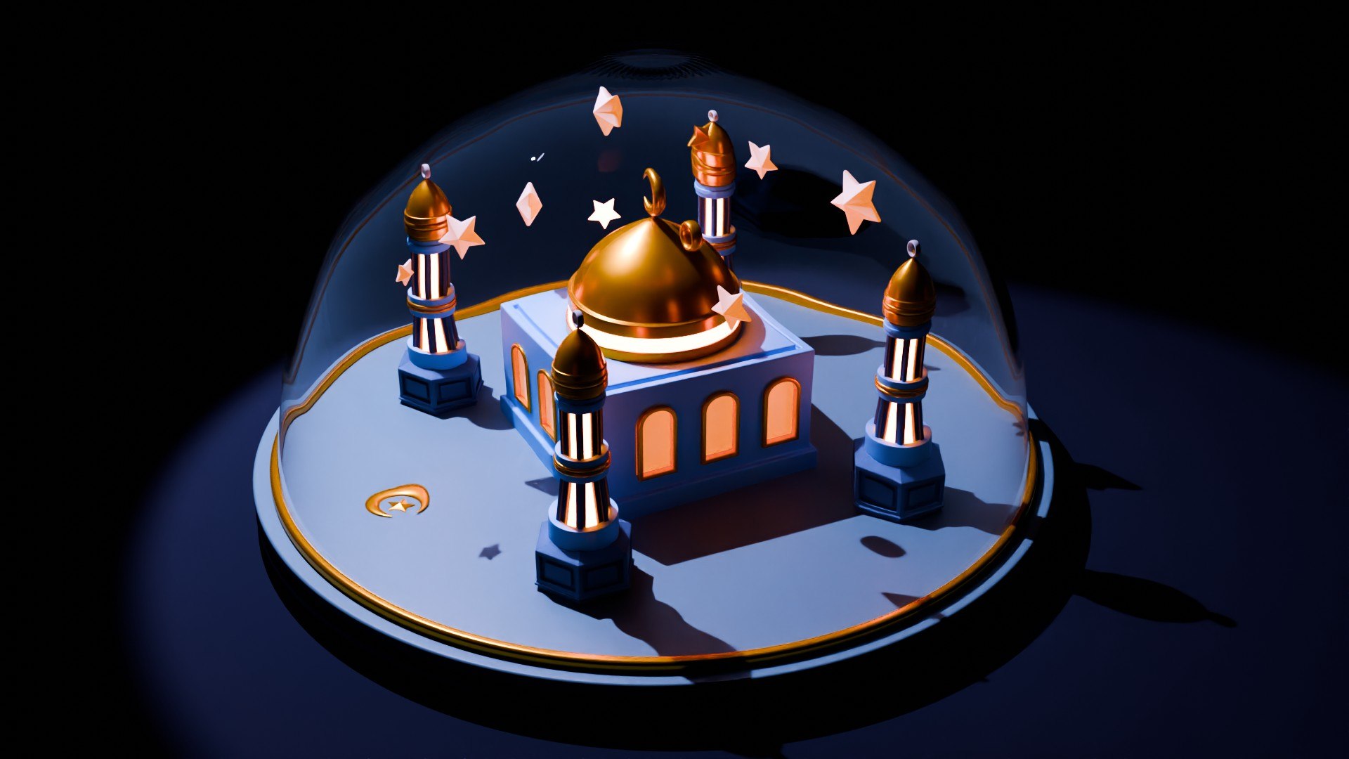 Stylized Ramadhan Icon Model - TurboSquid 2200500