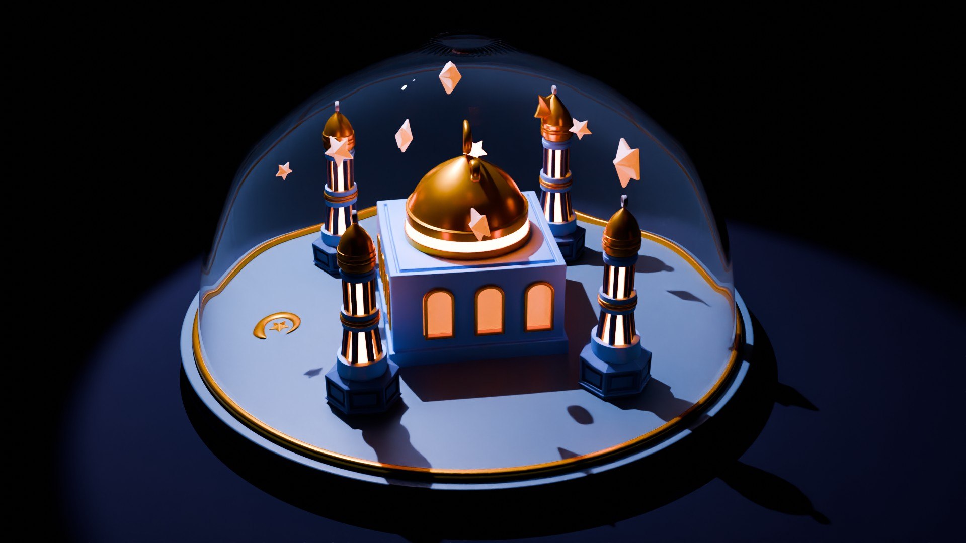 Stylized Ramadhan Icon Model - TurboSquid 2200500