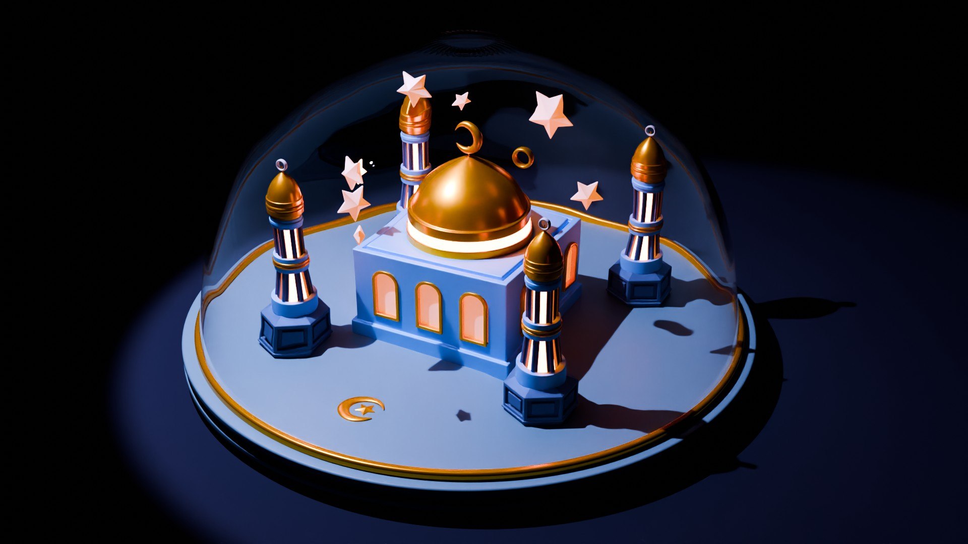 Stylized Ramadhan Icon Model - TurboSquid 2200500