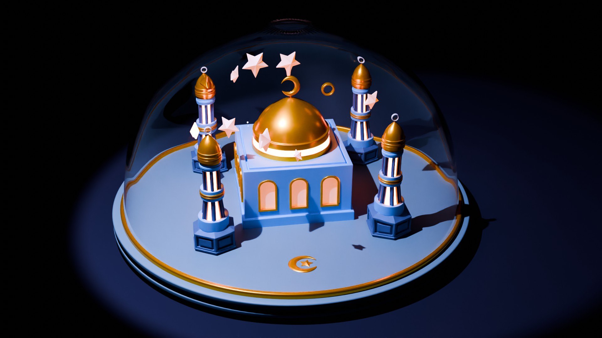 Stylized Ramadhan Icon Model - TurboSquid 2200500
