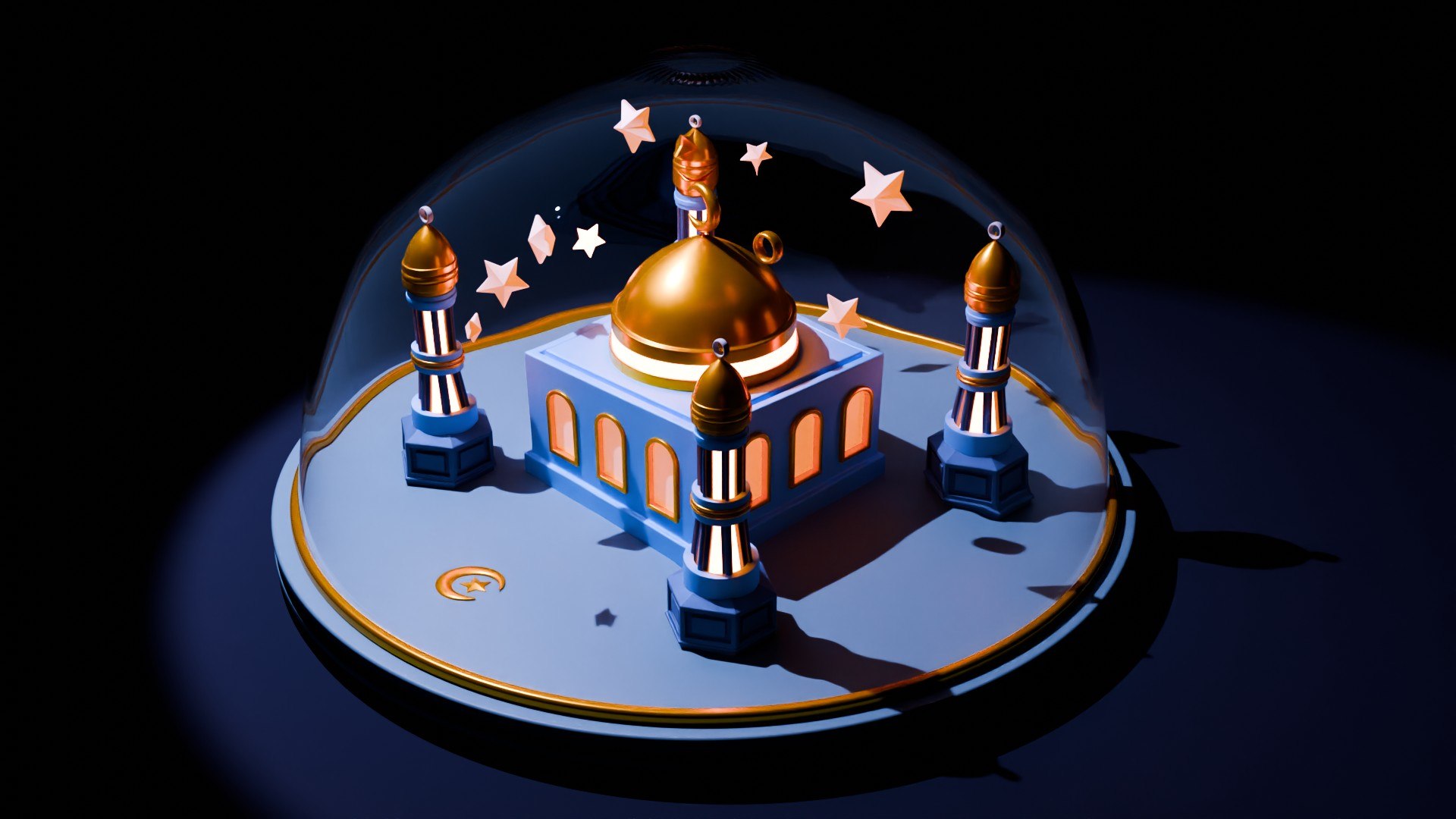 Stylized Ramadhan Icon Model - TurboSquid 2200500