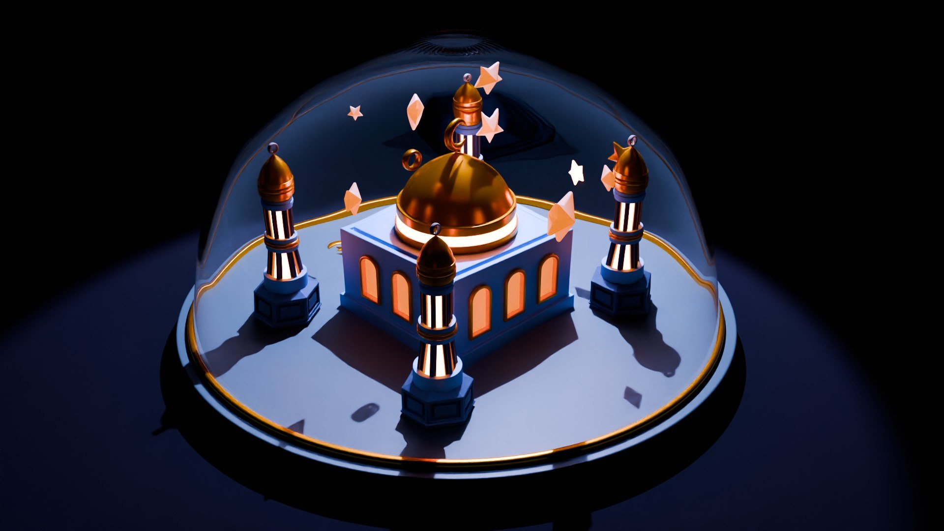Stylized Ramadhan Icon Model - TurboSquid 2200500