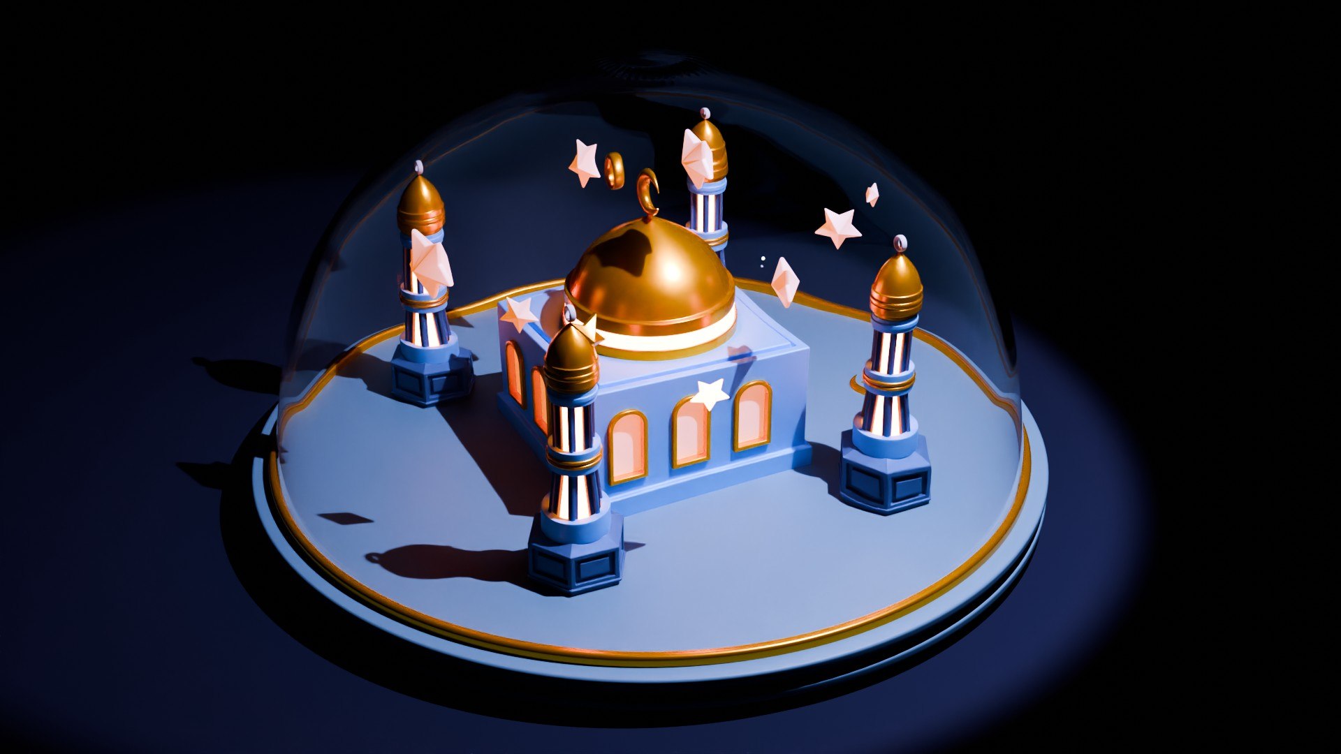 Stylized Ramadhan Icon Model - TurboSquid 2200500