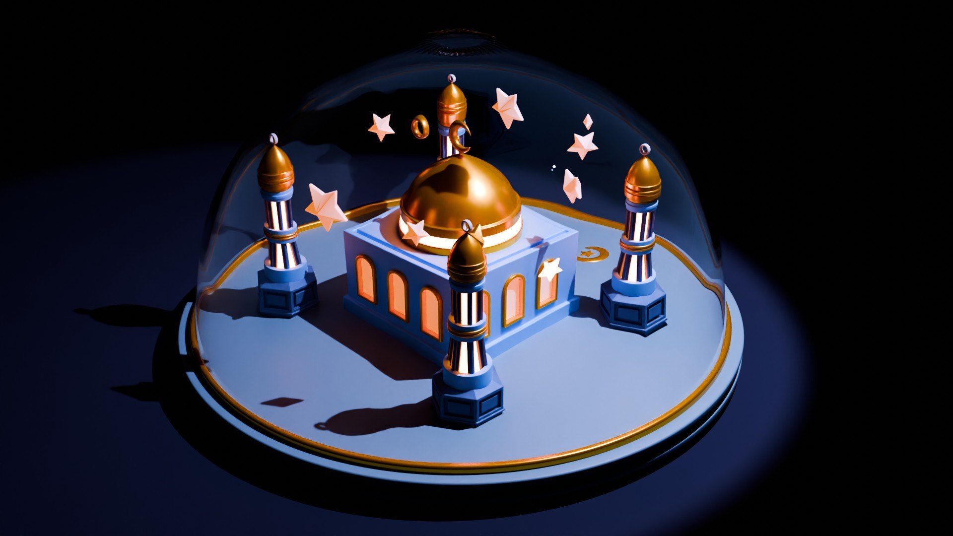 Stylized Ramadhan Icon Model - TurboSquid 2200500