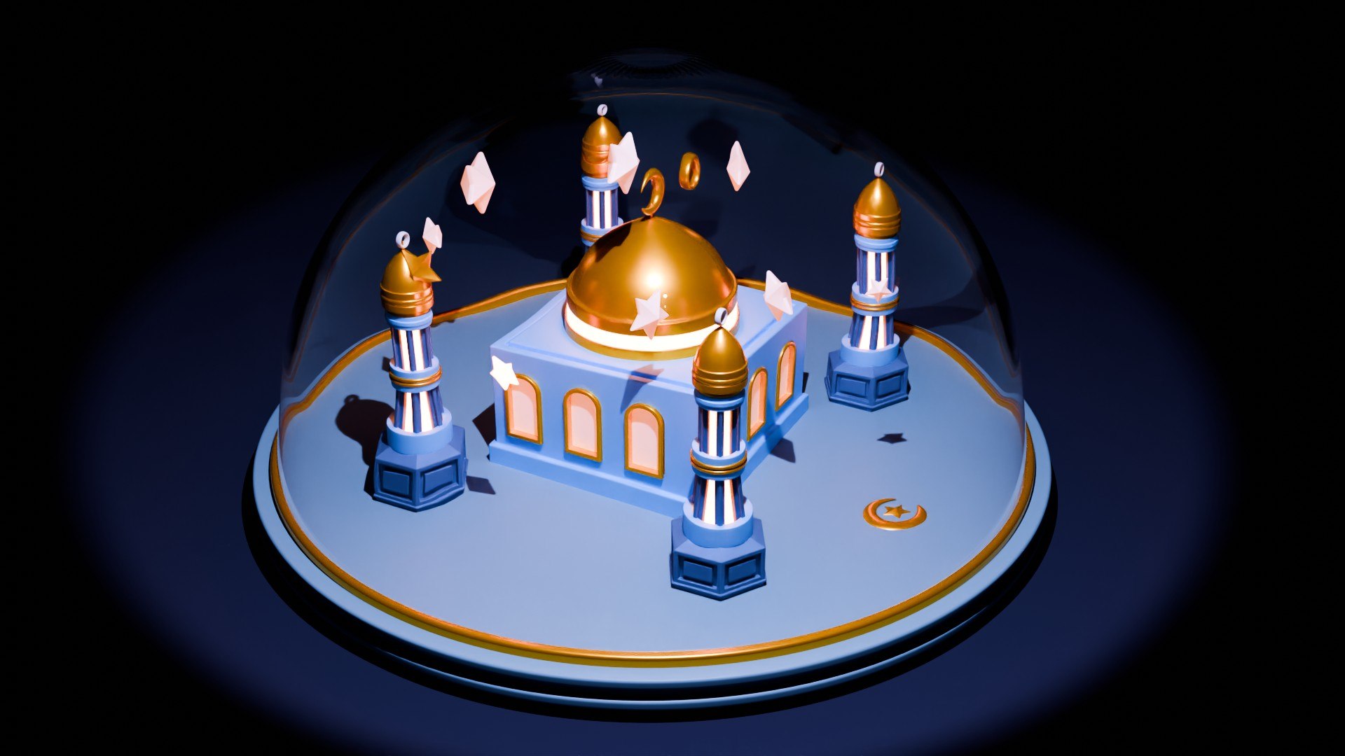 Stylized Ramadhan Icon Model - TurboSquid 2200500