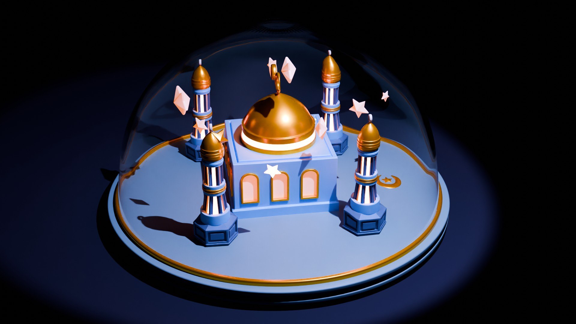 Stylized Ramadhan Icon Model - TurboSquid 2200500