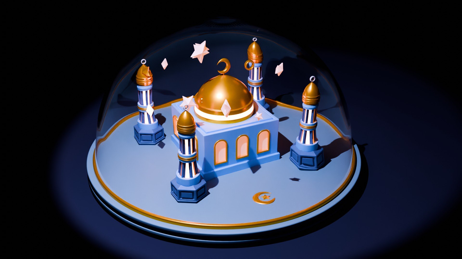 Stylized Ramadhan Icon Model - TurboSquid 2200500