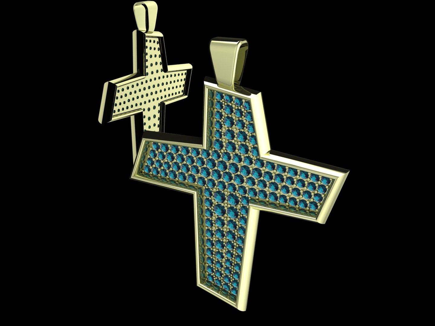 Luxurious modern cross 3D model - TurboSquid 1605243