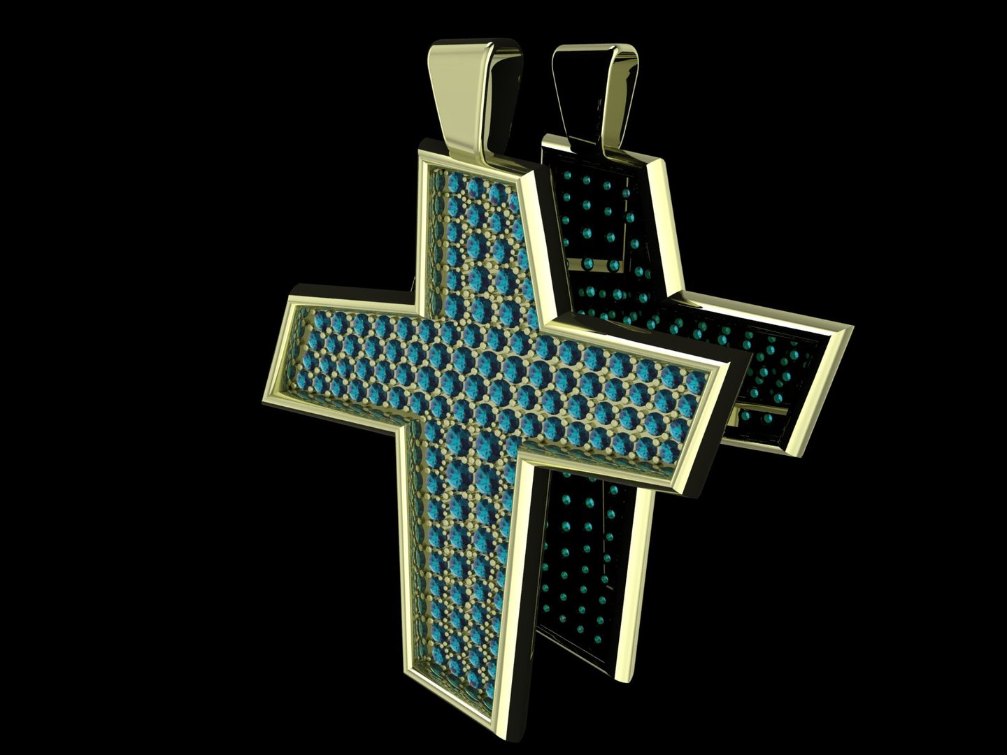 Luxurious modern cross 3D model - TurboSquid 1605243