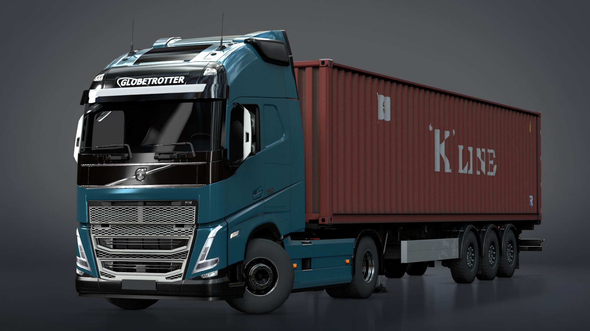 3D Volvo FH16 2020 Container - TurboSquid 2143504