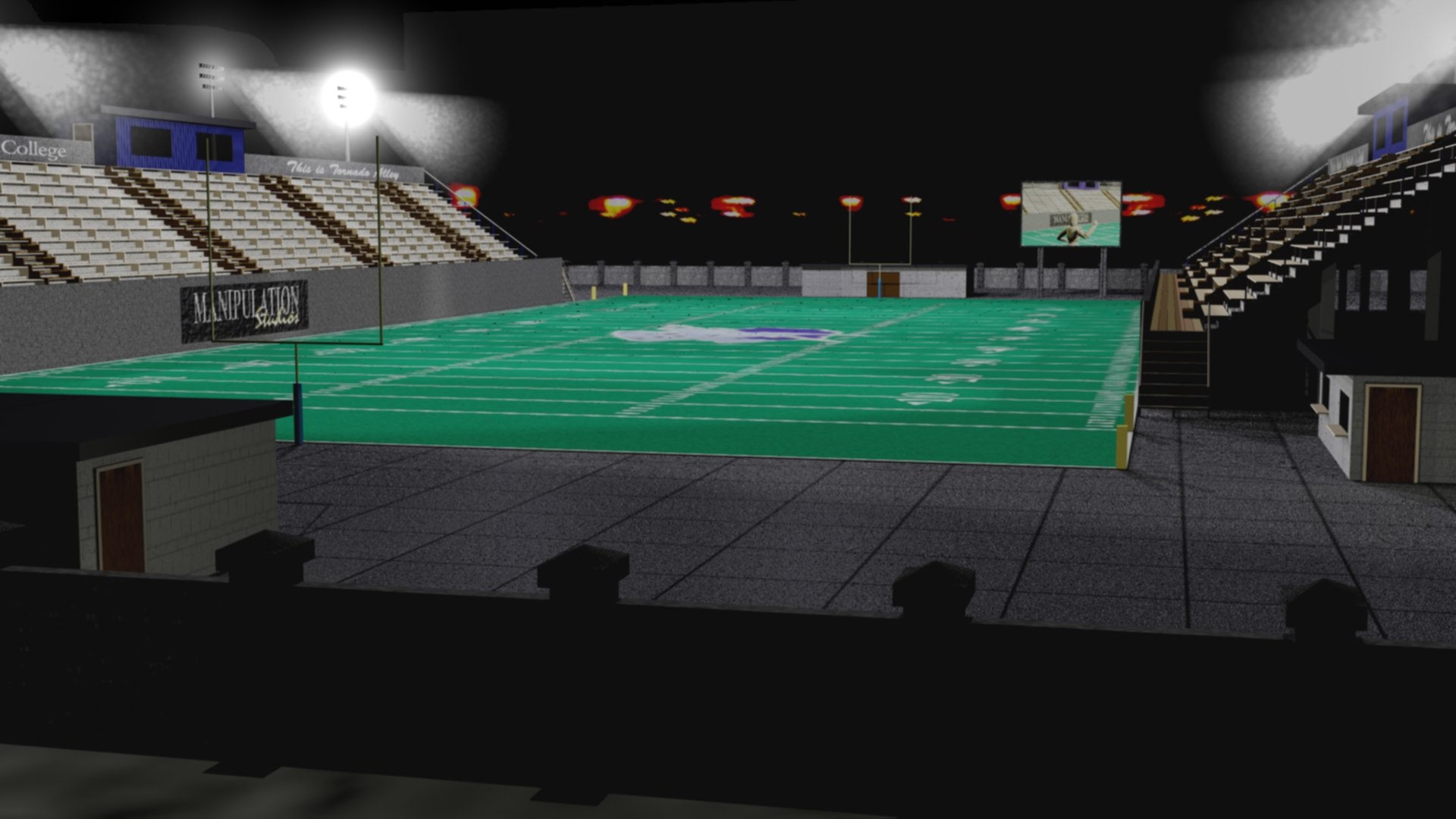 Football Field 3d Model