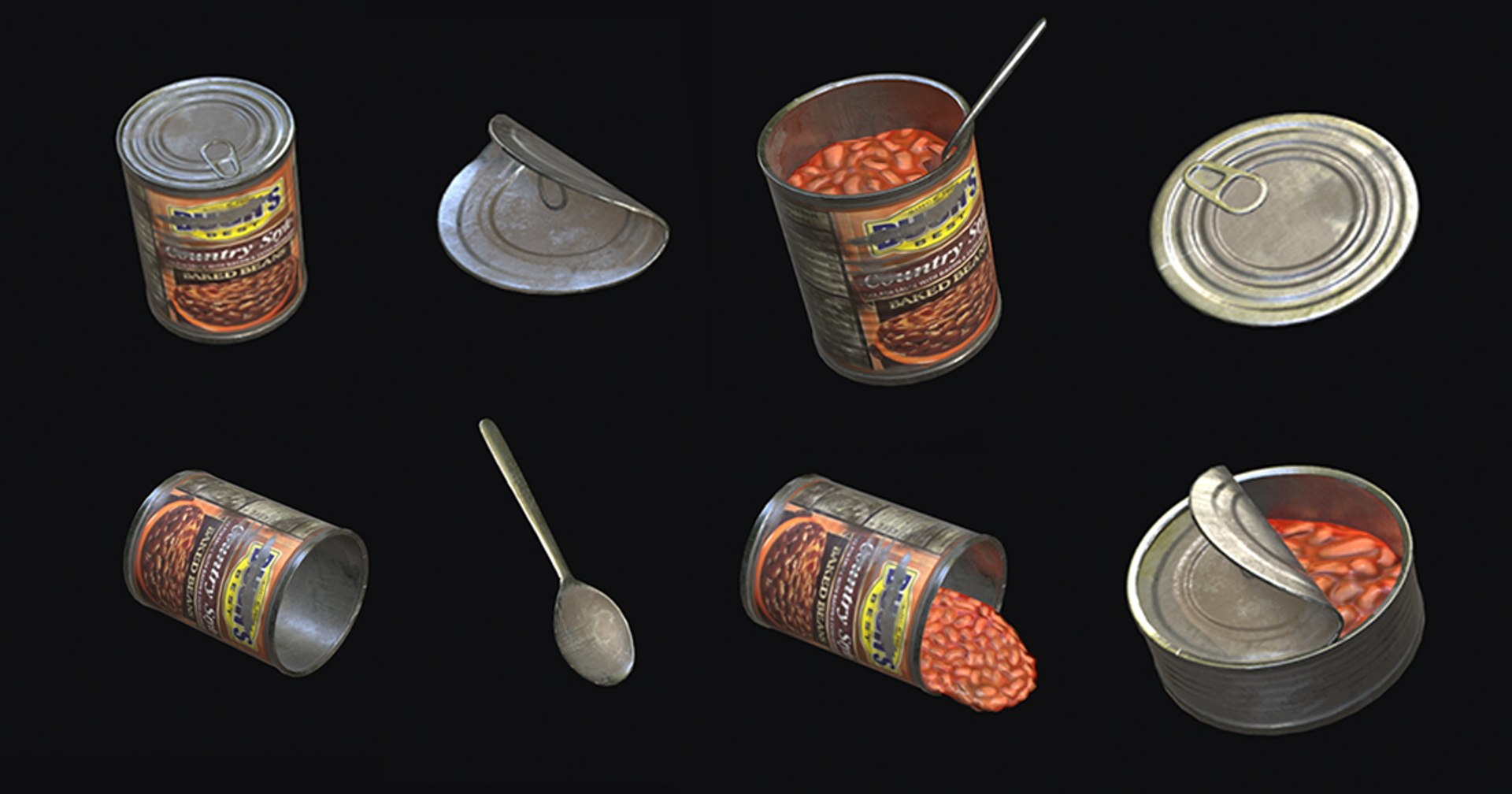 Canned Food 3D Model - TurboSquid 1338994