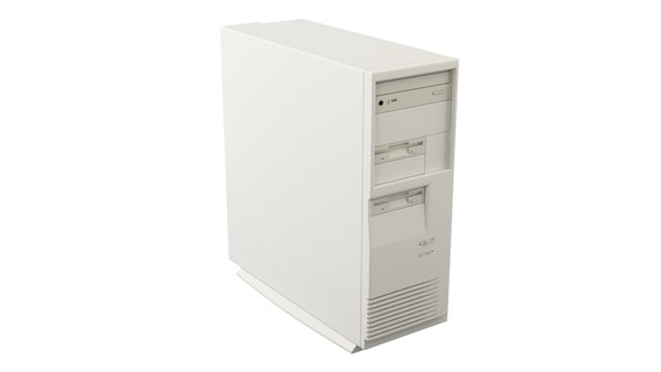 Retro Computer Tower 3D - TurboSquid 1859299
