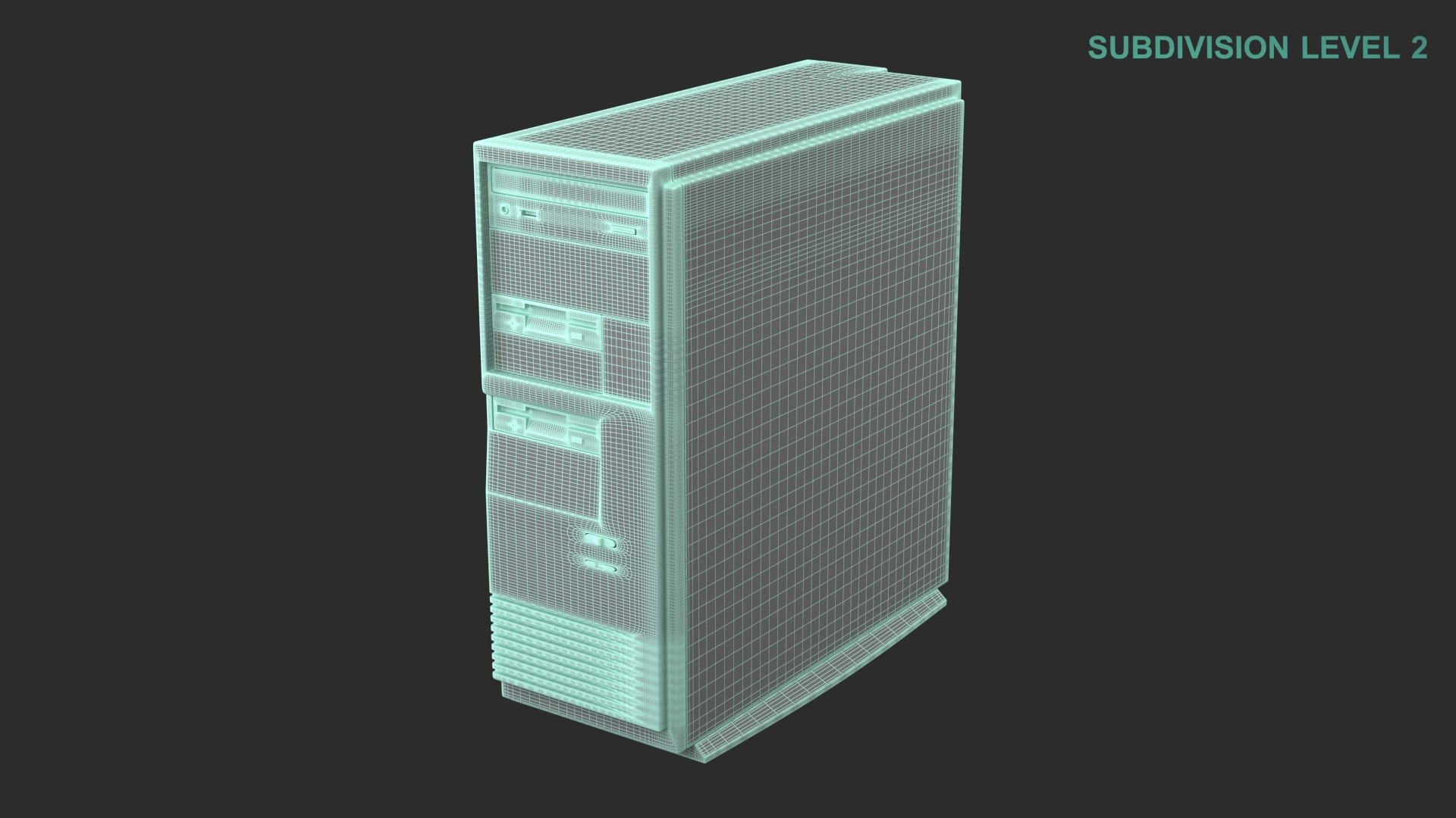 Retro Computer Tower 3D - TurboSquid 1859299
