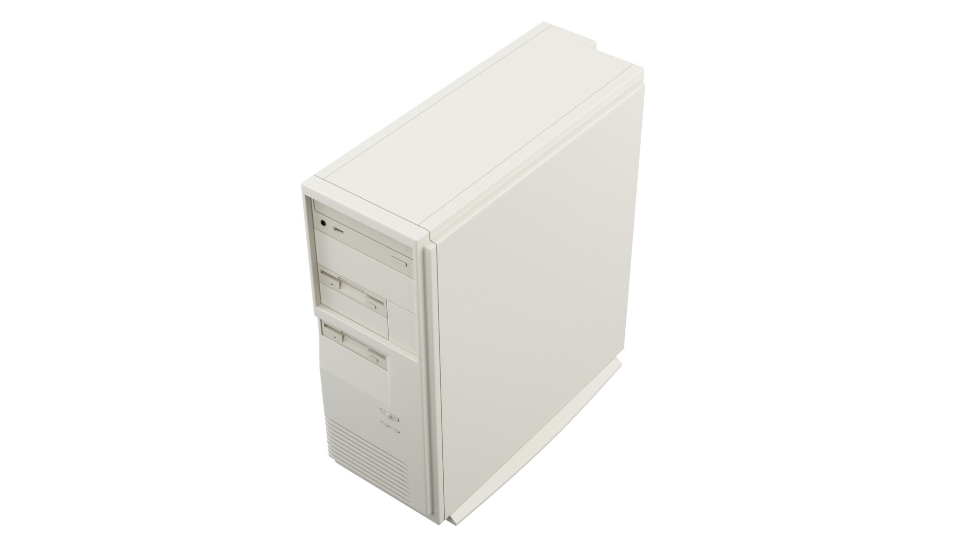 Retro Computer Tower 3D - TurboSquid 1859299