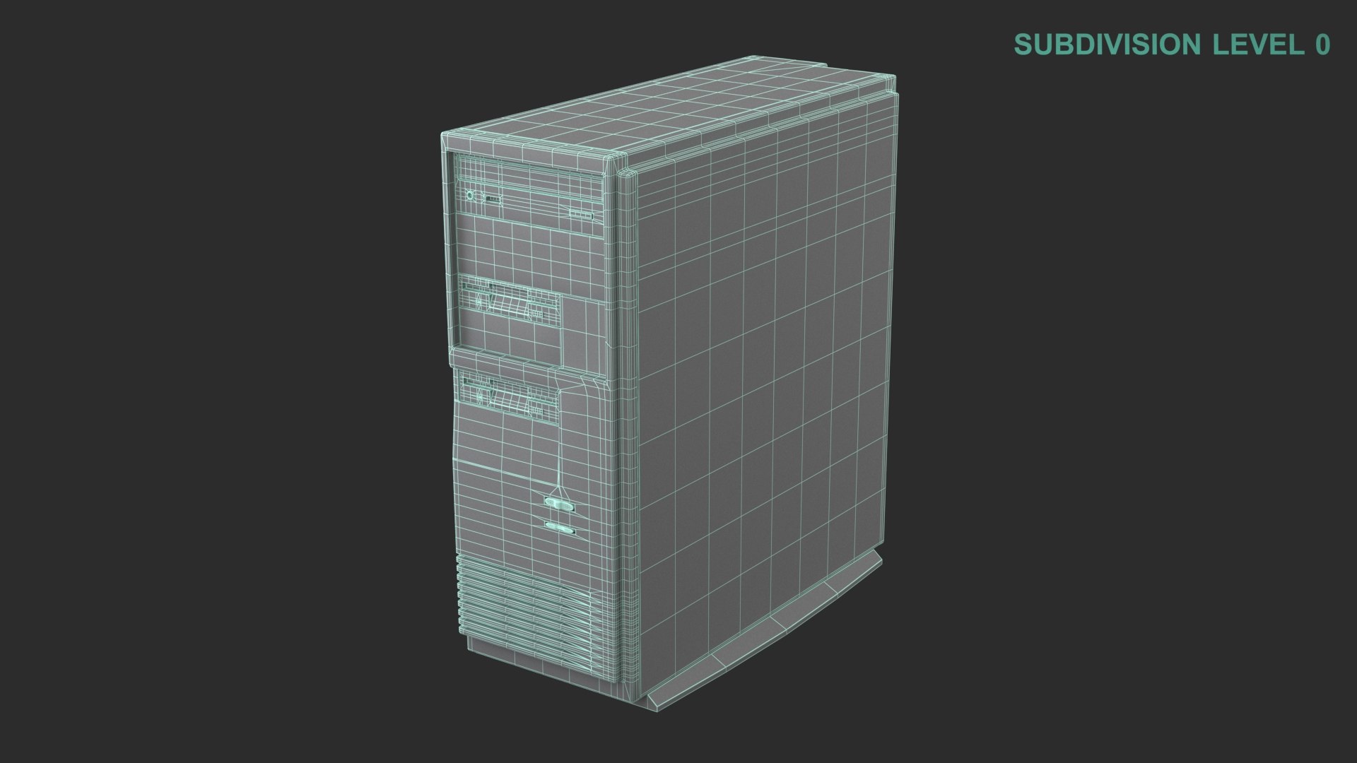 Retro Computer Tower 3D - TurboSquid 1859299