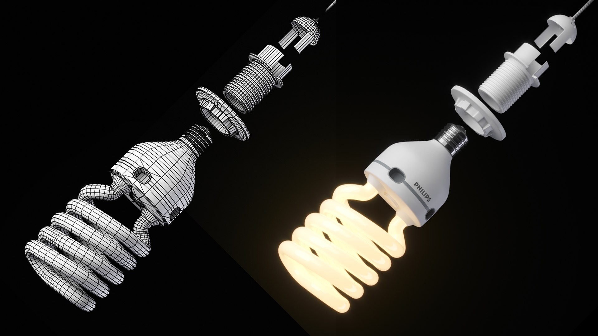 Fluorescent Bulbs Light 3D Model - TurboSquid 1581190