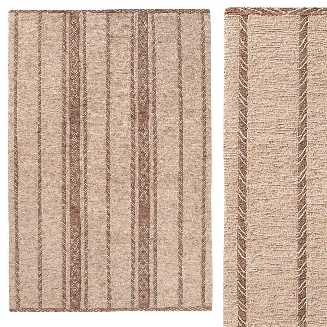 3D Model CHANDRI JUTE RUG - TurboSquid 2201478