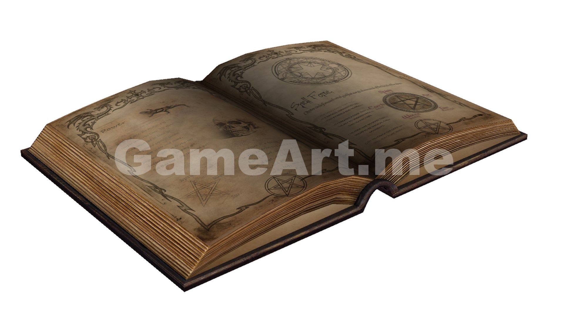 Spell Book 3d Model