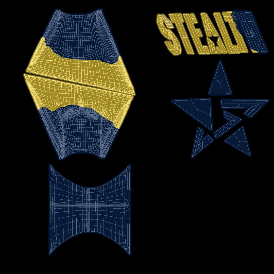 Stealth Fins 3d Model