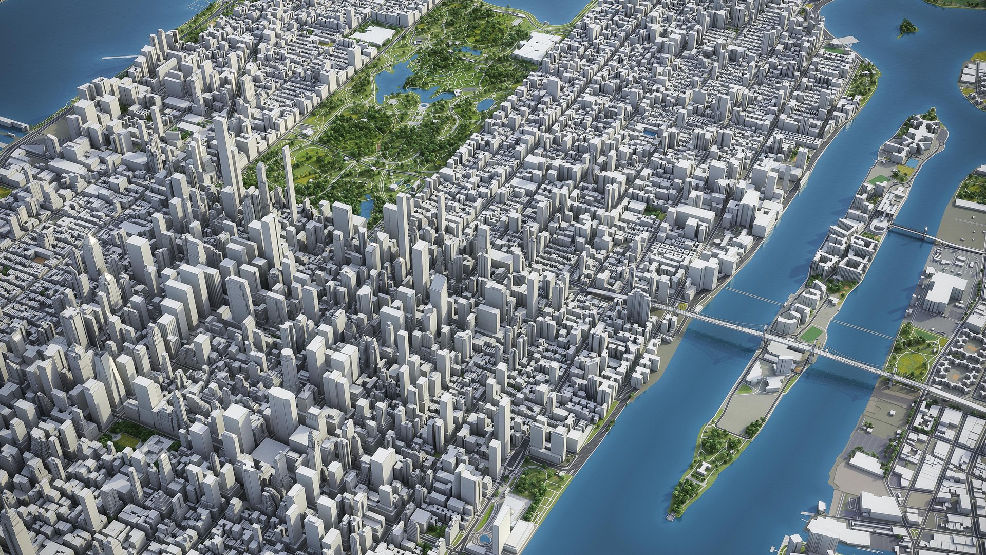 3D Model Buildings New York - TurboSquid 1329483