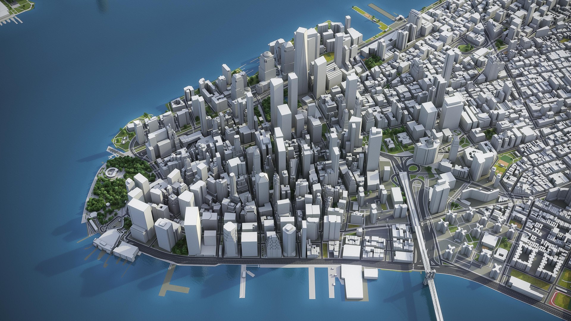 3D Model Buildings New York - TurboSquid 1329483