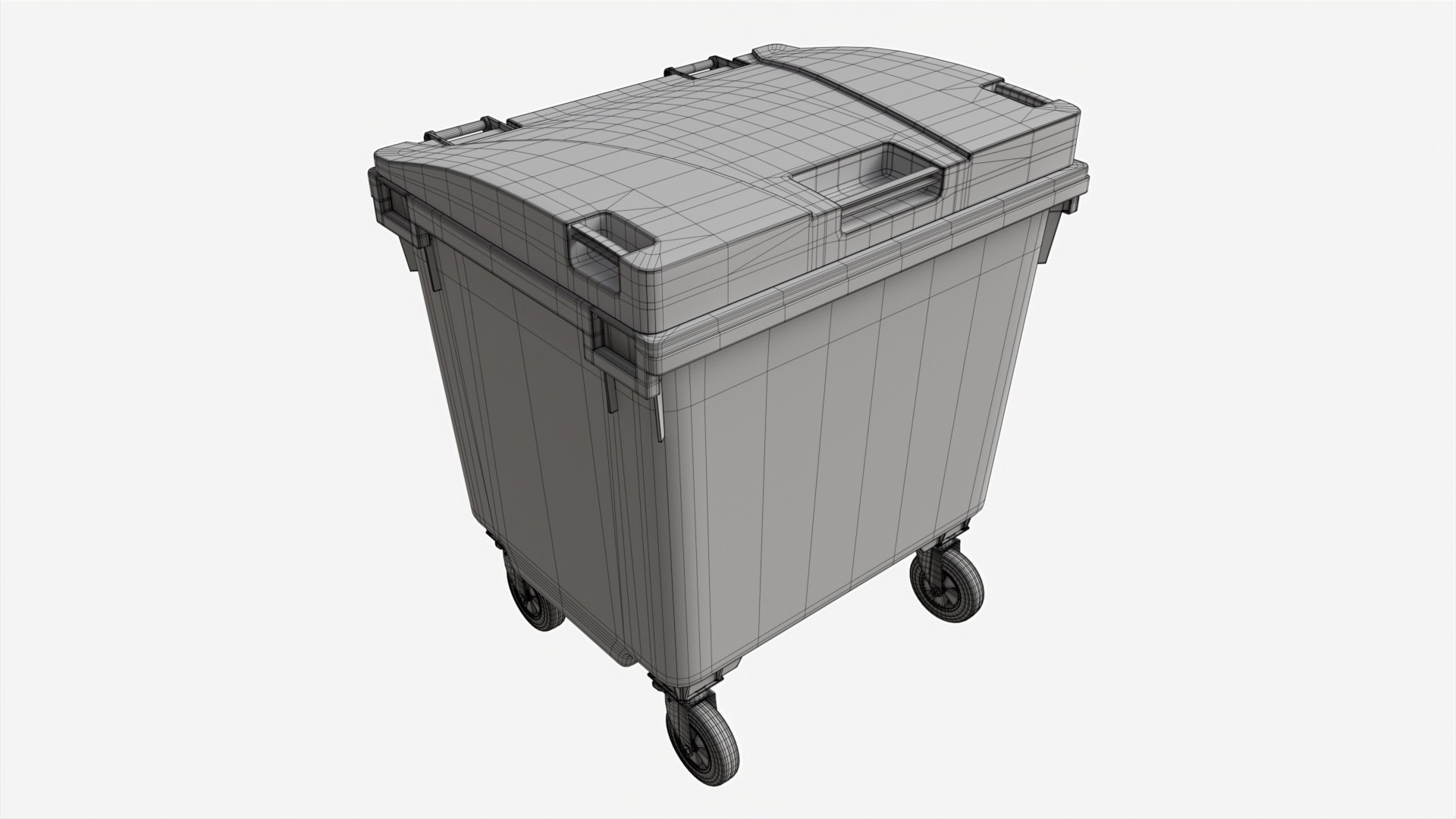 Mobile Waste Container 1100 L 3D - TurboSquid 2094734