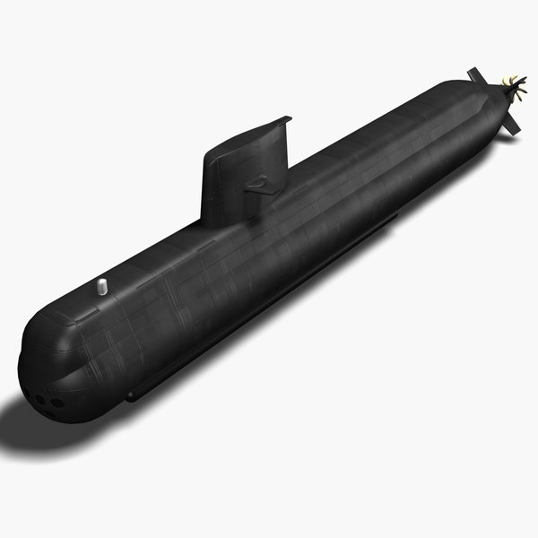 3d french submarine surcouf ww2