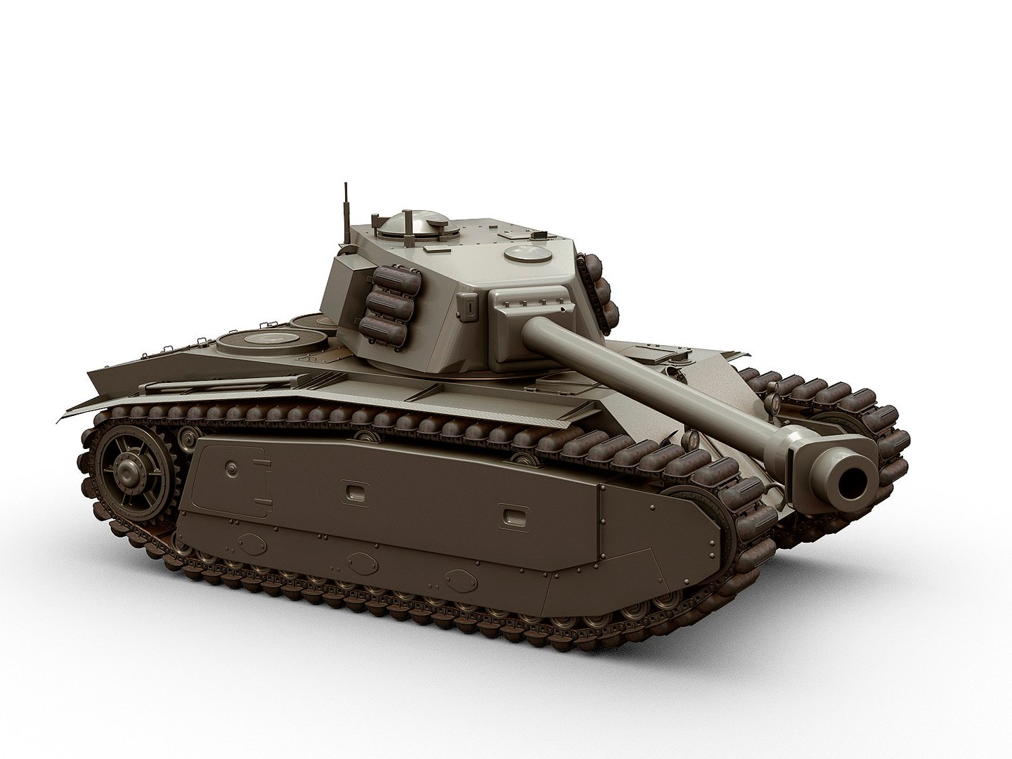 Arl French Tank 3D Model - TurboSquid 1484891